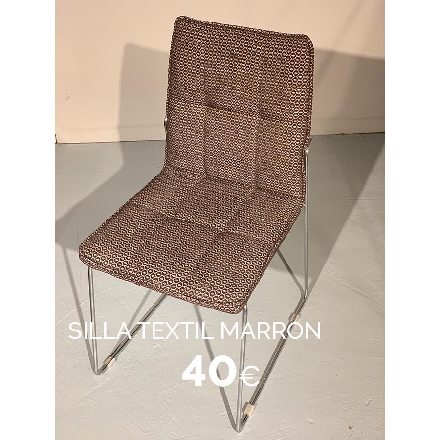 silla-textil-marron - Muebles | Tienda de Muebles en Lleida | Daicarmobel